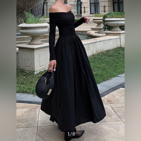 Commense | Dresses | Commense Off Shoulder Criss Cross Long Dress ...